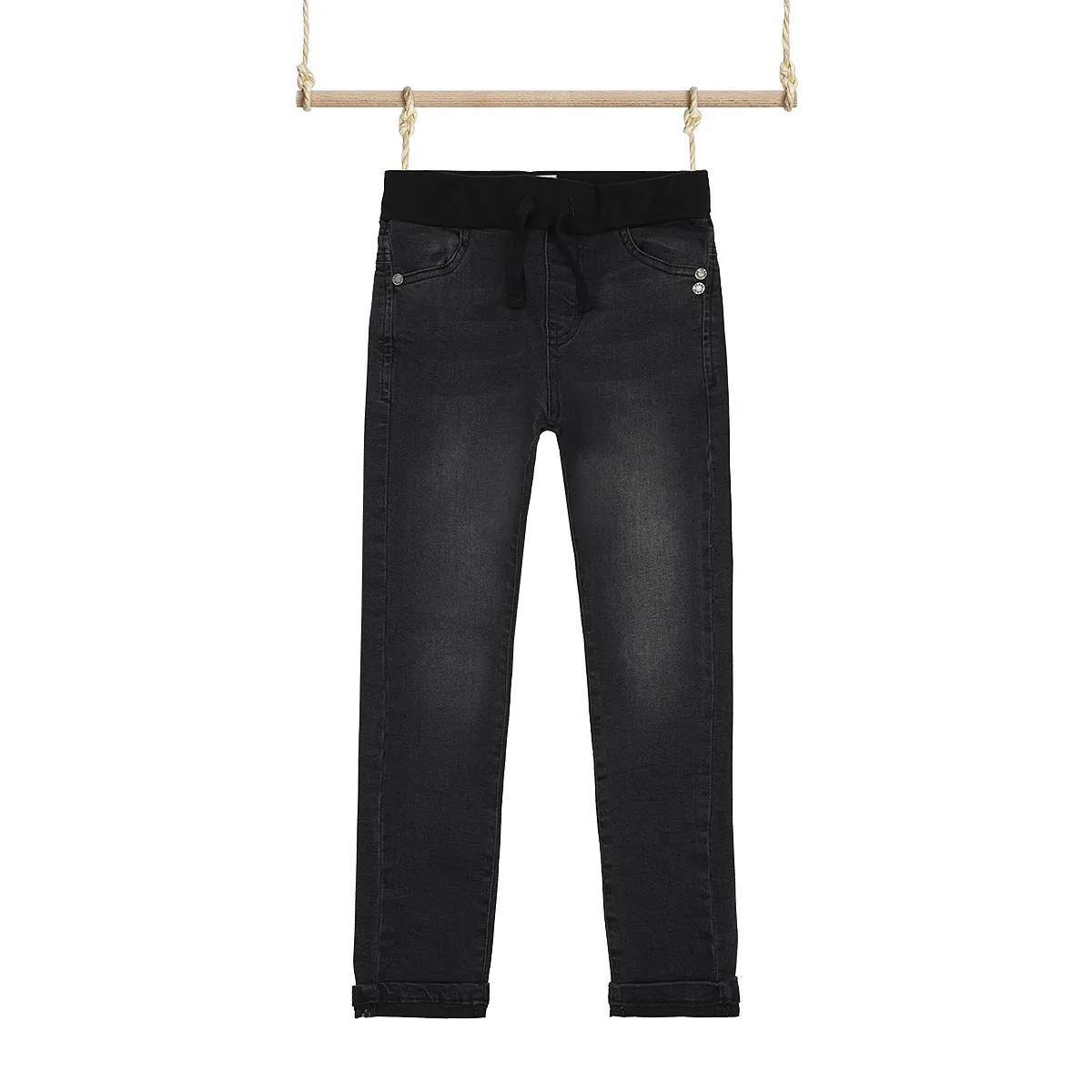 Teksas Pantalone za dečake NEGRO 3221OM0N22C00 | BEBAKIDS