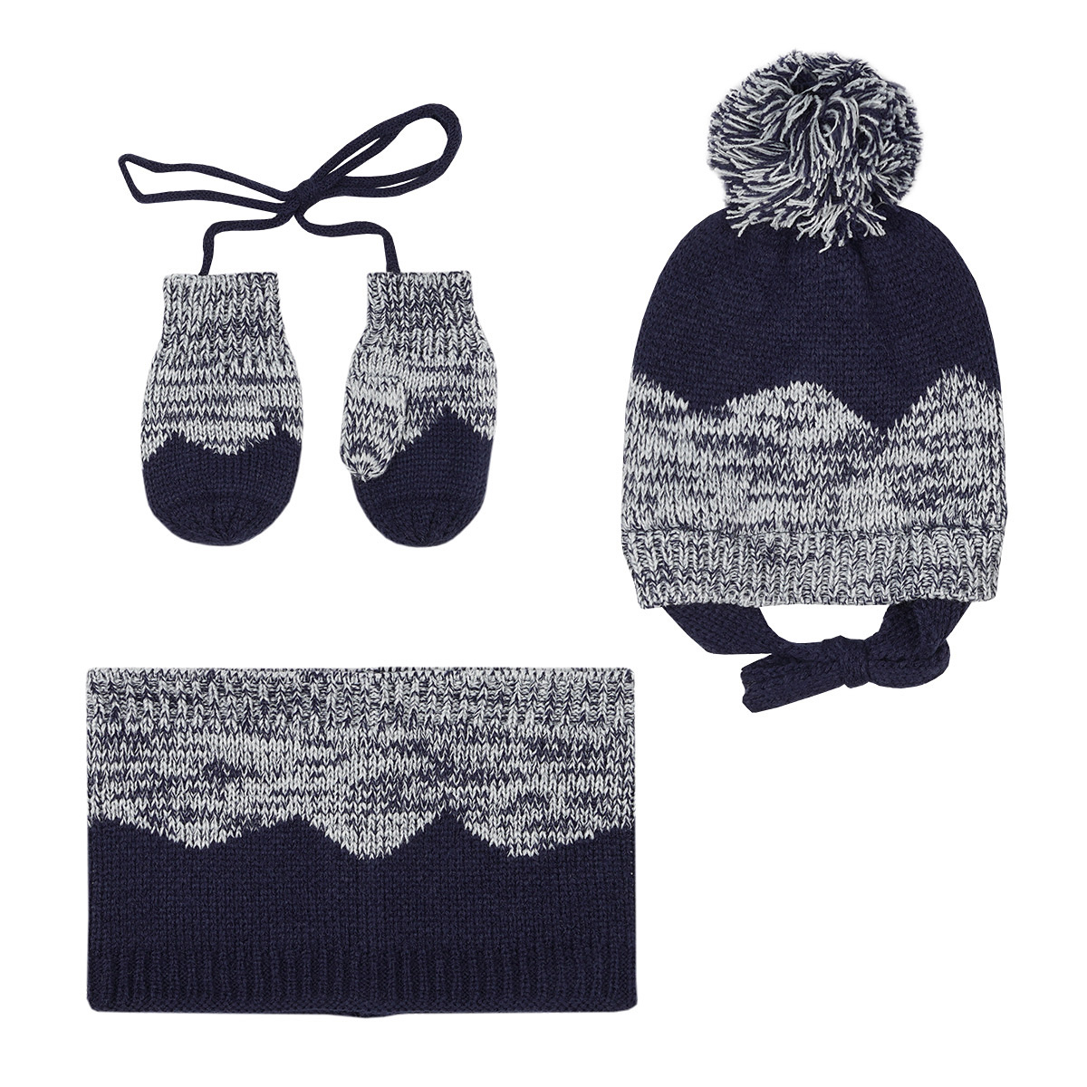 Set (kapa+sal+rukavice) za dečake Beba K 6239AM0730T00 | BEBAKIDS